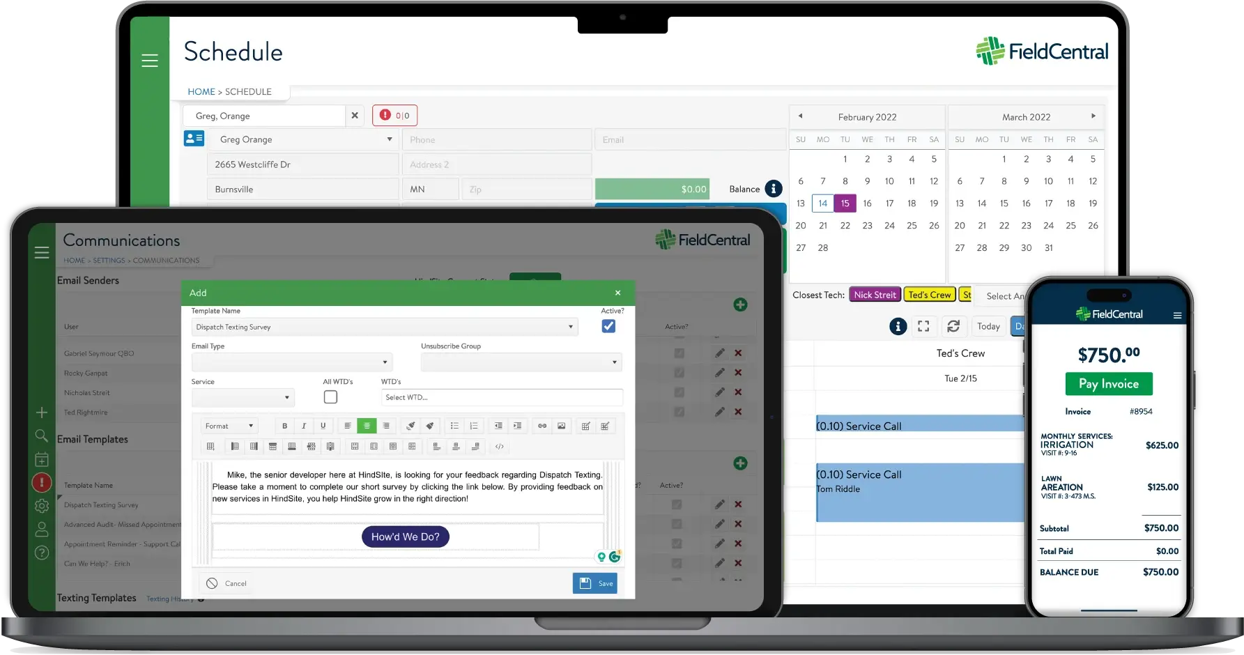 FieldCentral Powered By HindSite Software